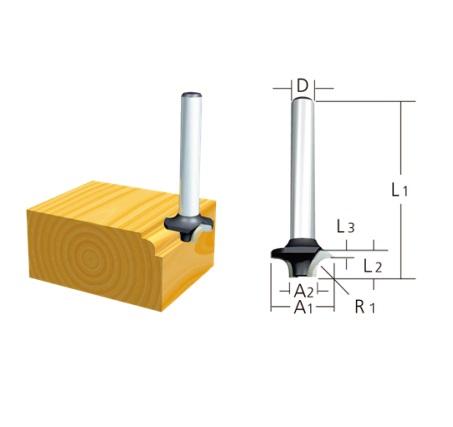 Corner rounding bit - Makita