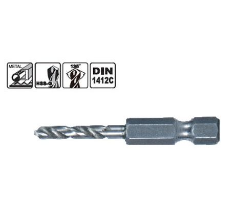 Rivet drill bit 1/4” Hex. shank - Makita